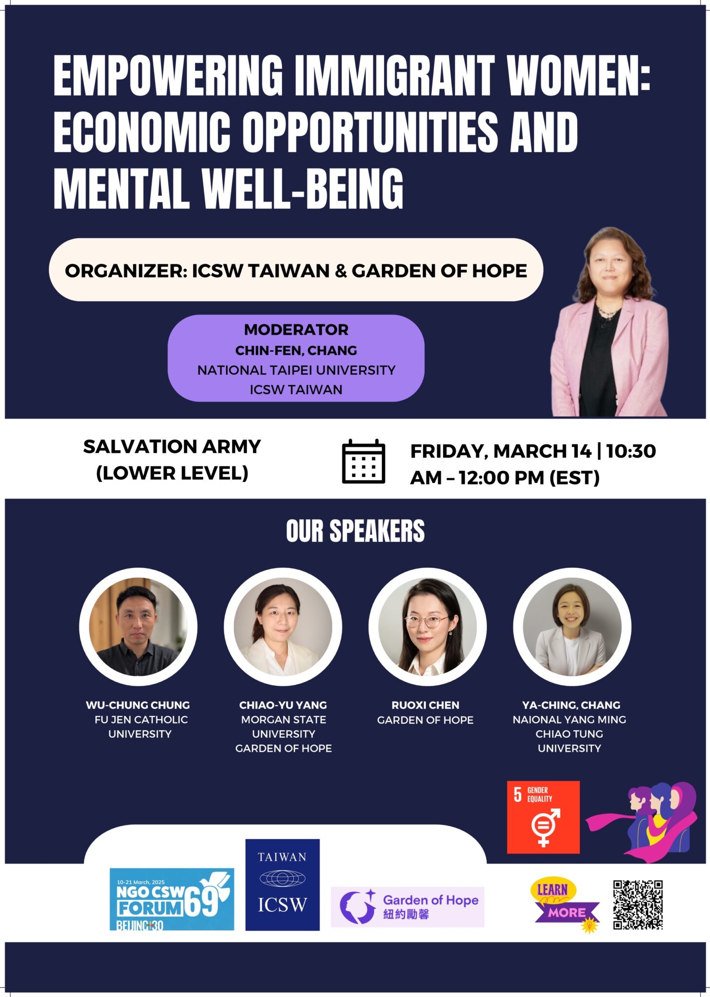 社團法人國際社會福利協會 中華民國總會前進紐約，參與 NGO CSW69 國際論壇！ | 社團法人國際社會福利協會 中華民國總會
